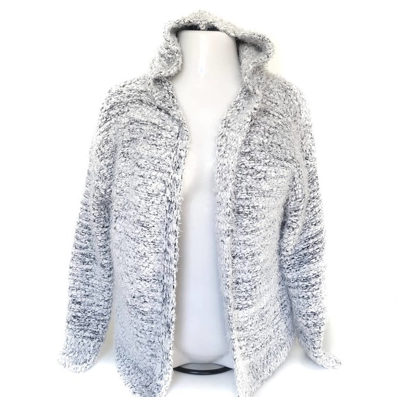 Mudd | Sweaters | Open Front Comfortable Fuzzy Hooded Cardigan Sweater ...